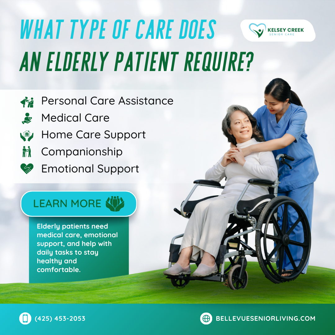 What type of care does an elderly patient require?